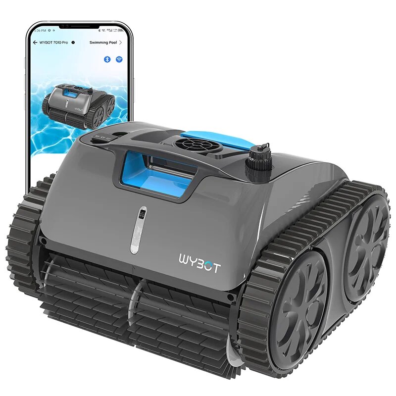 Робот для бассейна WYBOT C1PRO пылесос для мойки фона и стен, площадь покрытия 150 м², время работы 2,5 часа, управление через приложение