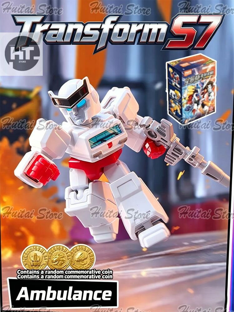 Blokees Version Series 7 Transformers "Ratchet" 6CM, Обозначенная модель, Требуется сборка.