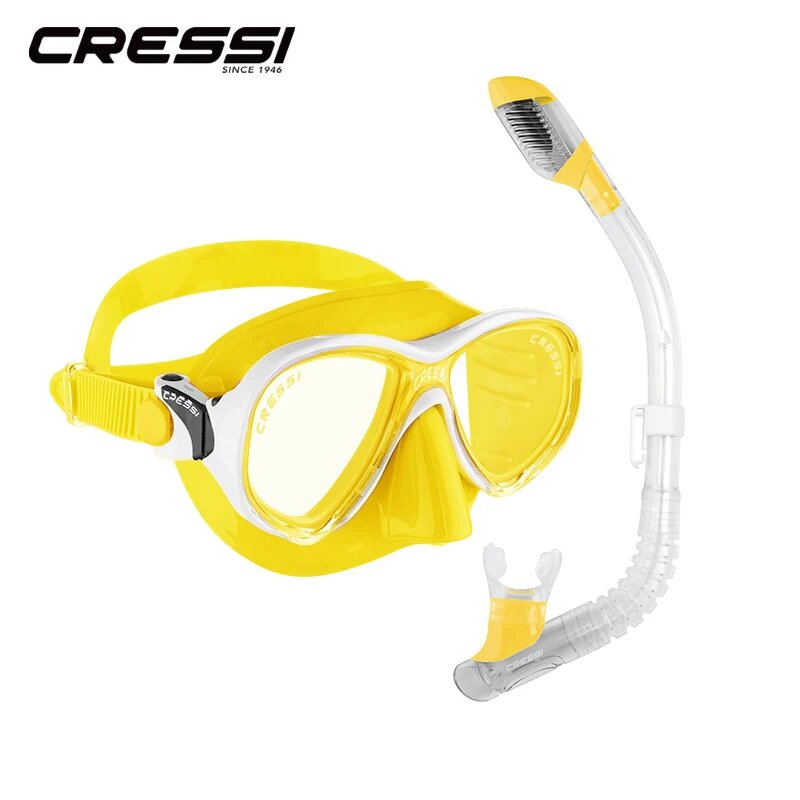 Cressi MAREA JR&MINI DRY набор для подводного плавания Желтый, YELLOW