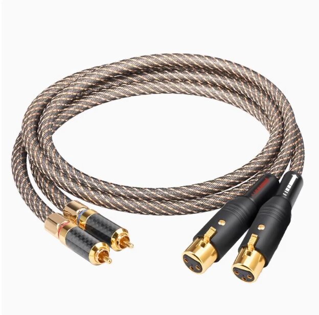 Аудио кабель RCA-XLR ATAUDIO 2RCA to 2XLR Female, 1 м