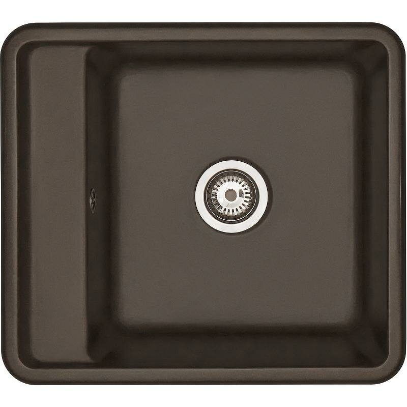 Мойка для кухни Aquaton Беллис 57х51 1A724932BS280 кофейная, 1 чаша, литьевой мрамор