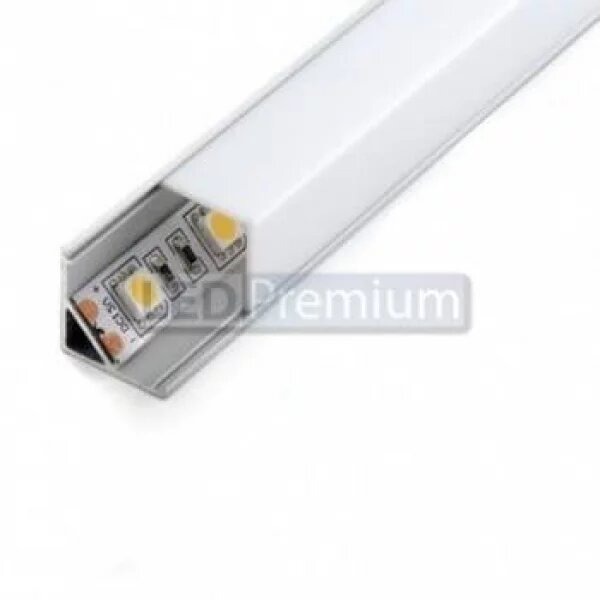 Профиль для светодиодной ленты ShopLEDs Угловой алюминиевый профиль SLA-10 [16x16mm] (квадратный экран), 2м