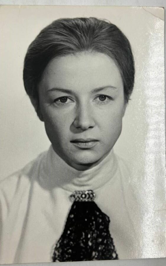 Фотография Алла Демидова с проб на неустановленный фильм 1970е год 18х12 см П3175