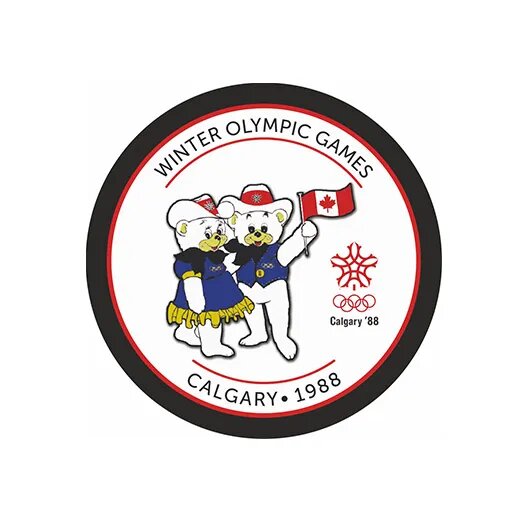 Rubena Шайба ОИ 1988 CALGARY Мишки WINTER OLYMPIC GAMES 1-ст.