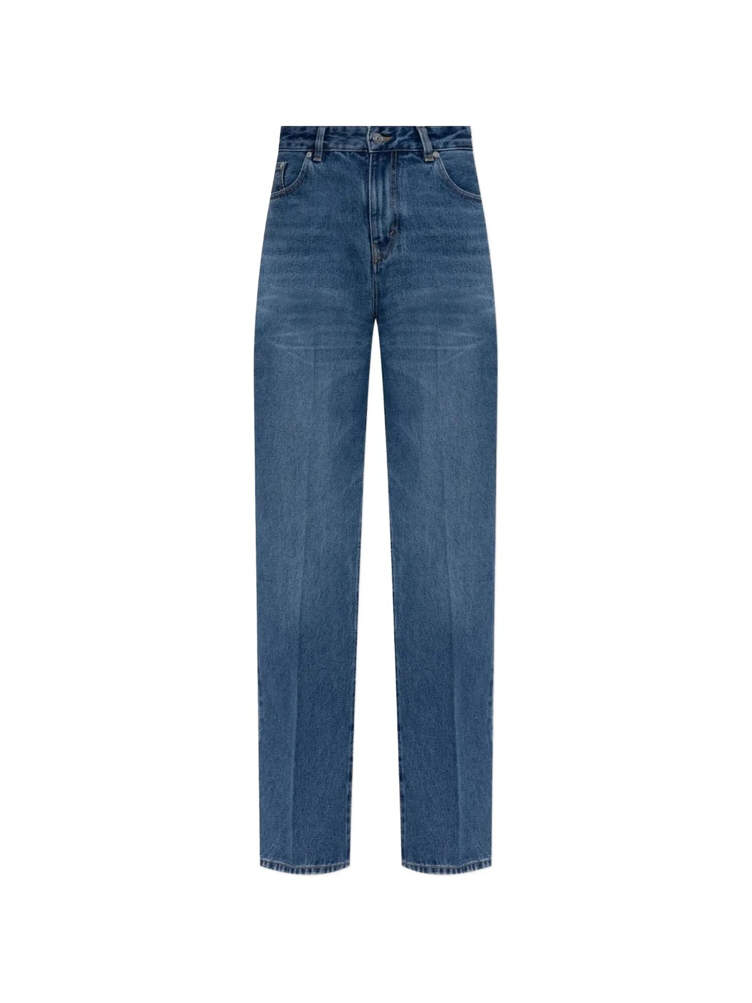 Джинсы Pressed-crease straight-leg jeans 