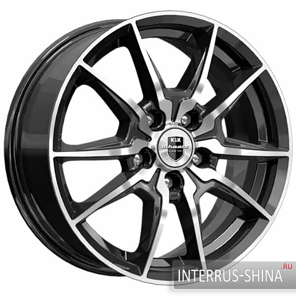 Колесный диск K&K Адамар 6.5x16 5x114.3 ET38 D67.1 Алмаз черный