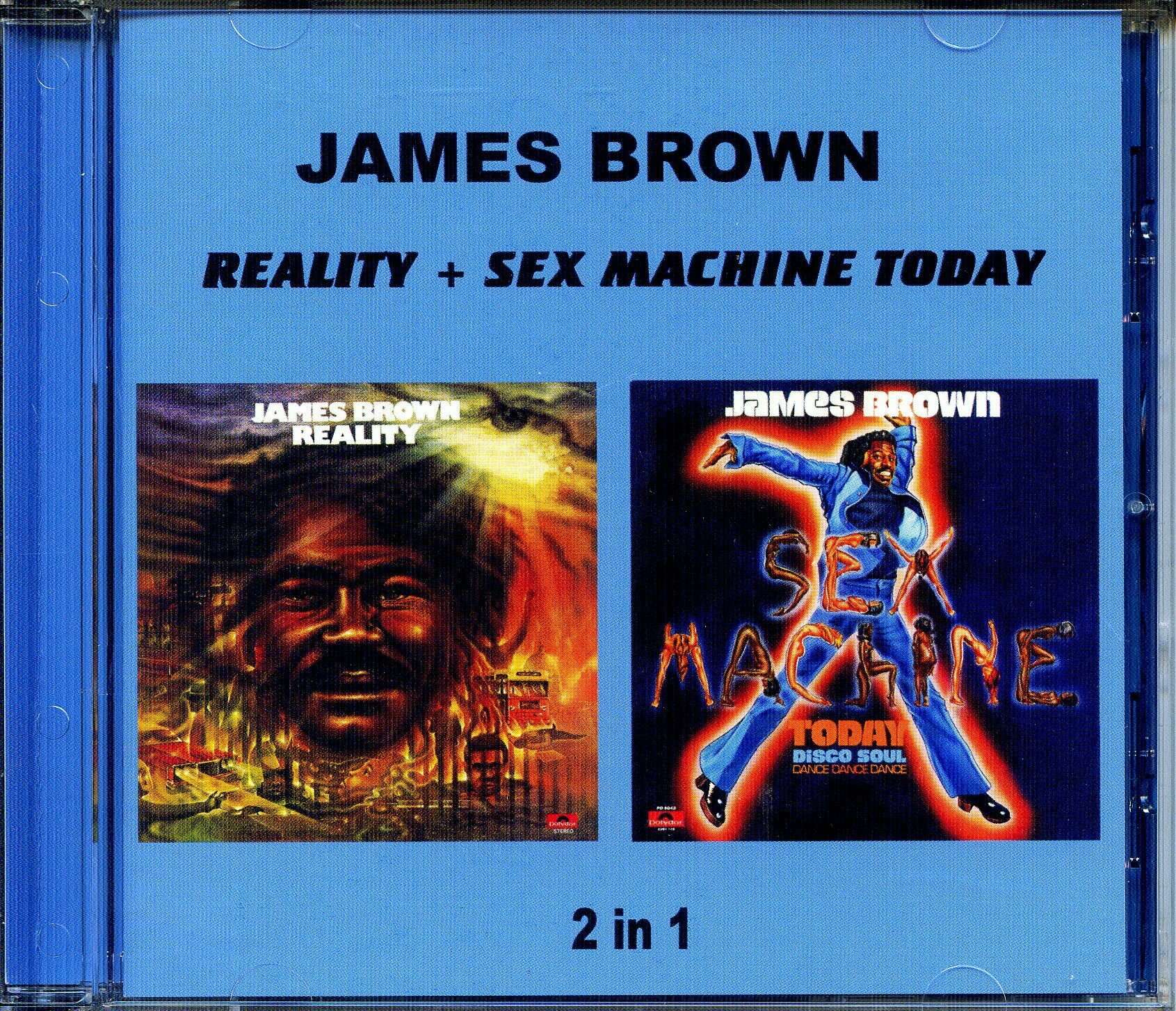 JAMES BROWN (2 in 1 LP) - Reality + Sex machine today 1974/1975 г Компакт диск