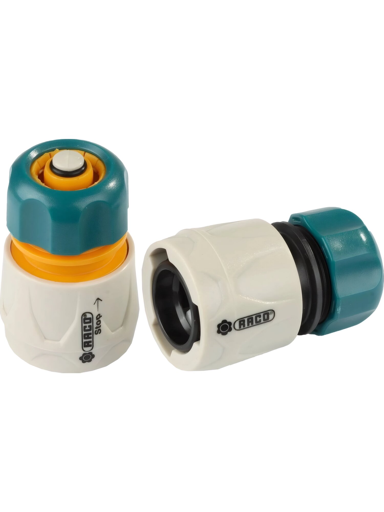 Набор RACO ORIGINAL, 1/2″ + с автостопом, из ABS пластика, быстросъемный соединитель, для шланга