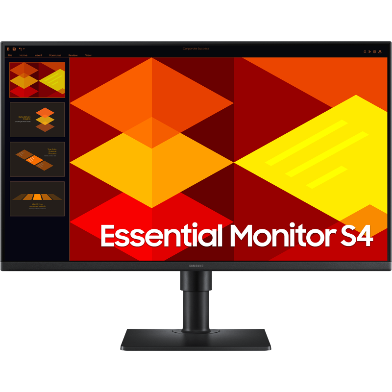 ЖК монитор/ Монитор Samsung S4 S27D400GAI 27', 1920x1080, IPS, 178x178, 250nit, 100Hz, 5ms, 2HDMI/DP, 2USB-A, Audio out, HAS, H.Adj. 150, Tilt, Pivot, Swivel, IntPWR, 100X100VESA, Black, 3yk, 3y