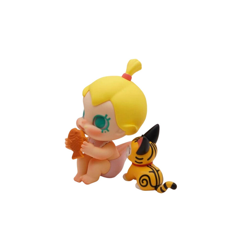 Фигурки унисекс POP MART Baby Molly & Baby Tabby Series, Confirmed-Sneak A Bite (Open)