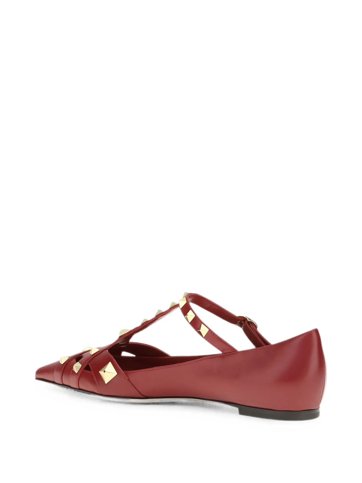 Туфли Valentino Studdy pyramid-stud flat pumps, размер 39 — фото 1