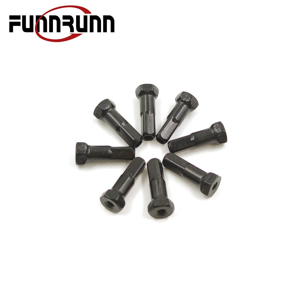 Спицы FUNNRUNN PT734H черные, 14Г, 14мм, 64pcs