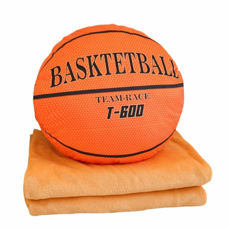 Подушка и плед унисекс Mise Basketball Throw Pillow 3-in-1 40*40cm Blanket 1m*1.7m, оранжевый