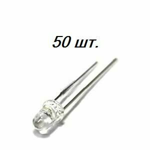 50шт d 3мм мигающий красный 5000mcd DFL-3014SRC-B светодиод