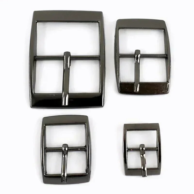 Металлические пряжки Meetee 15/20/25/30 мм 15mm-10Pcs, GunBlack