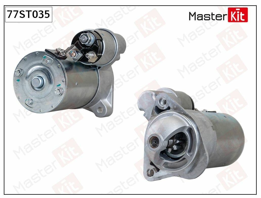 Стартер CHEVROLET AVEO SPARK/MATIZ 1.0/1.2 2005 - 0.8кВт, MasterKit 77ST035