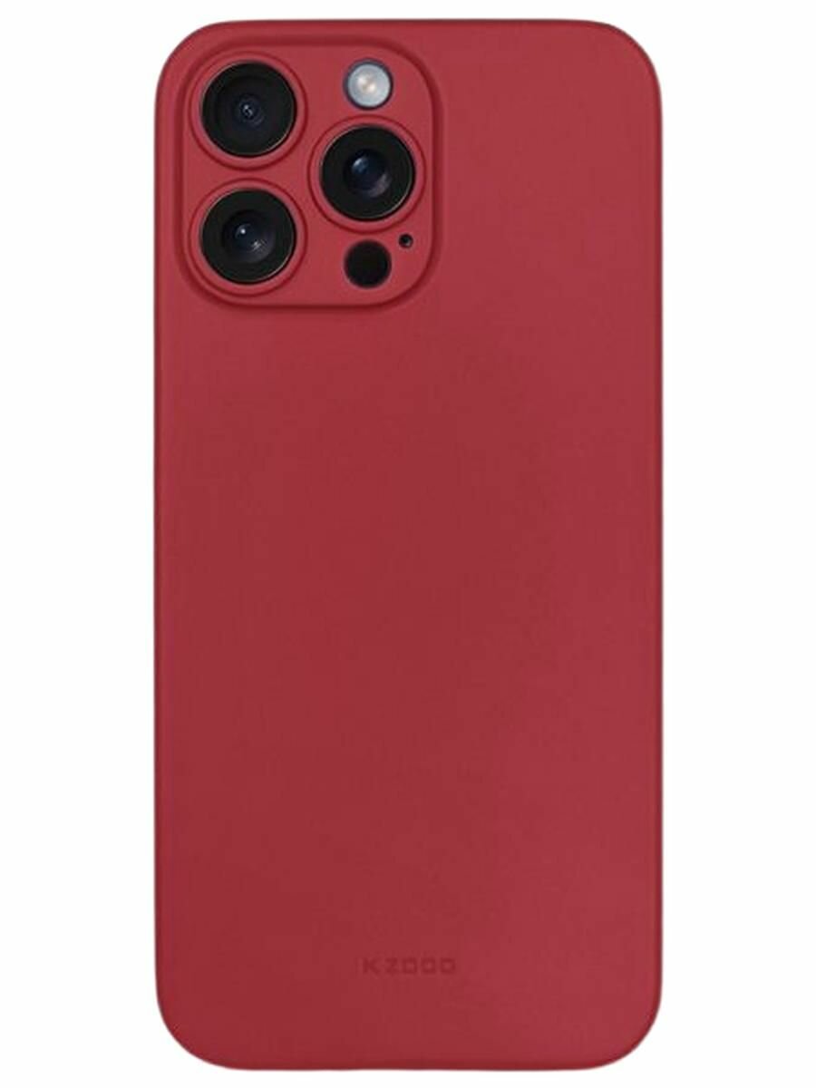 Чехол на iPhone 15 Pro Max, Air Skin ультратонкий пластик, красный