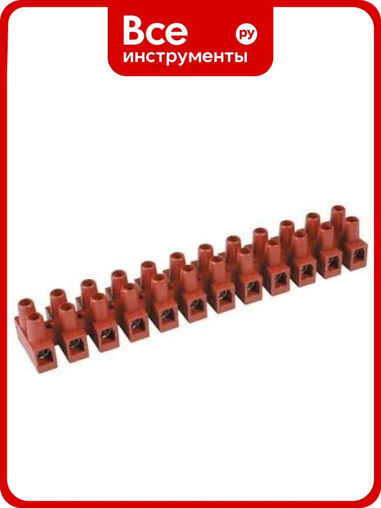 Клеммник 12р, 150°С, 450V, 32A, 4кв. мм. DKC 43312FV, 4мм, из фибергласа