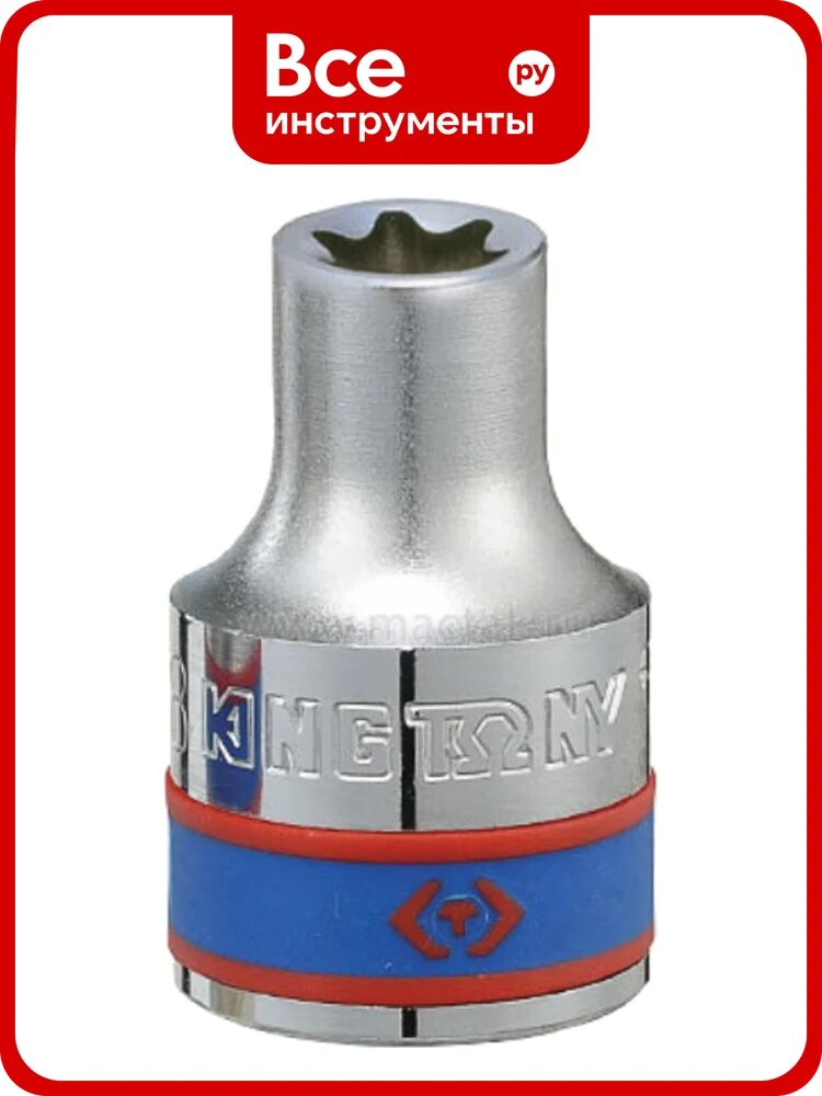 Головка торцевая TORX Е-стандарт (E16; 37 мм; 1/2") KING TONY 437516M