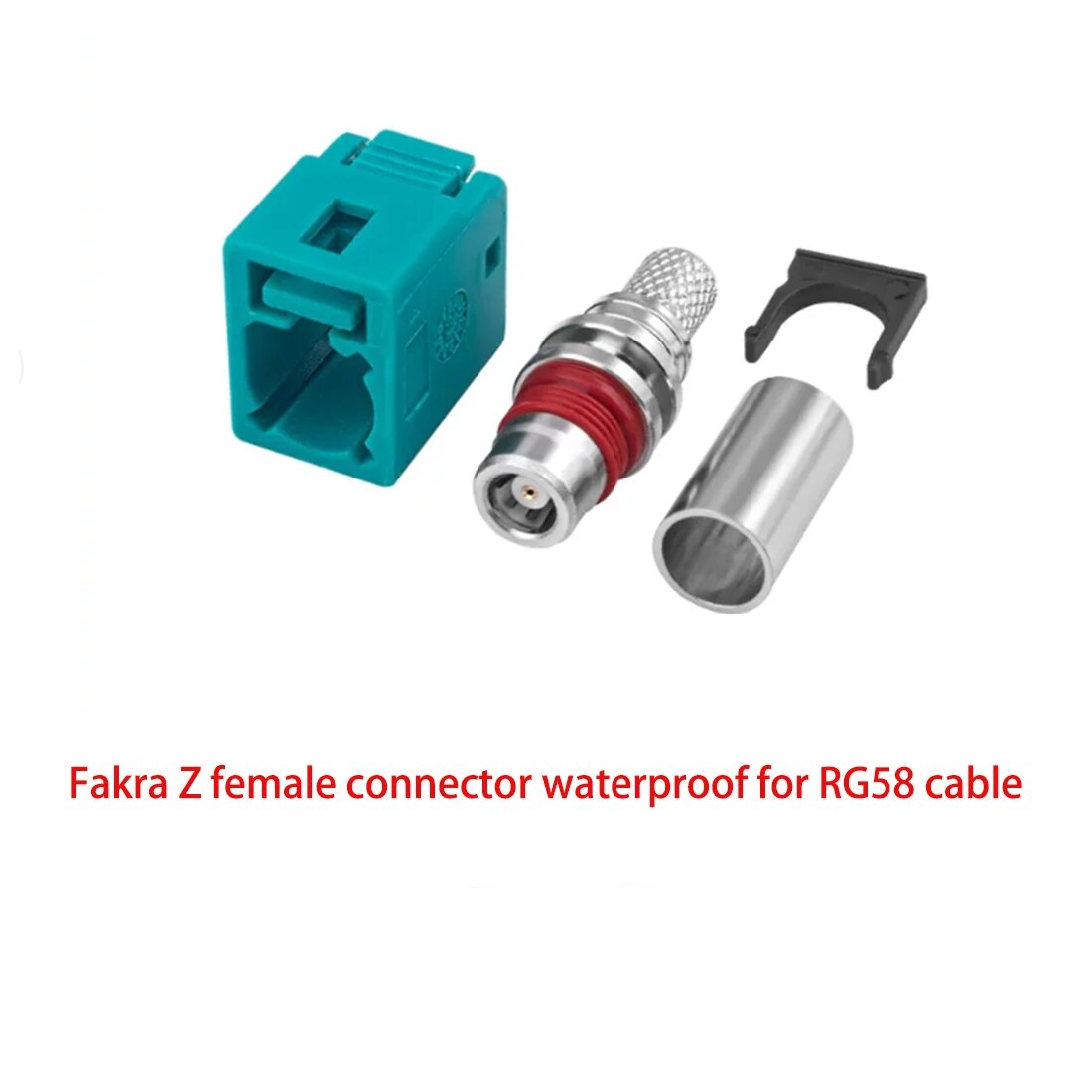 Разъем Fakra A/B/C/D/F/I/M/Z женский короткий прямой водонепроницаемый Z type