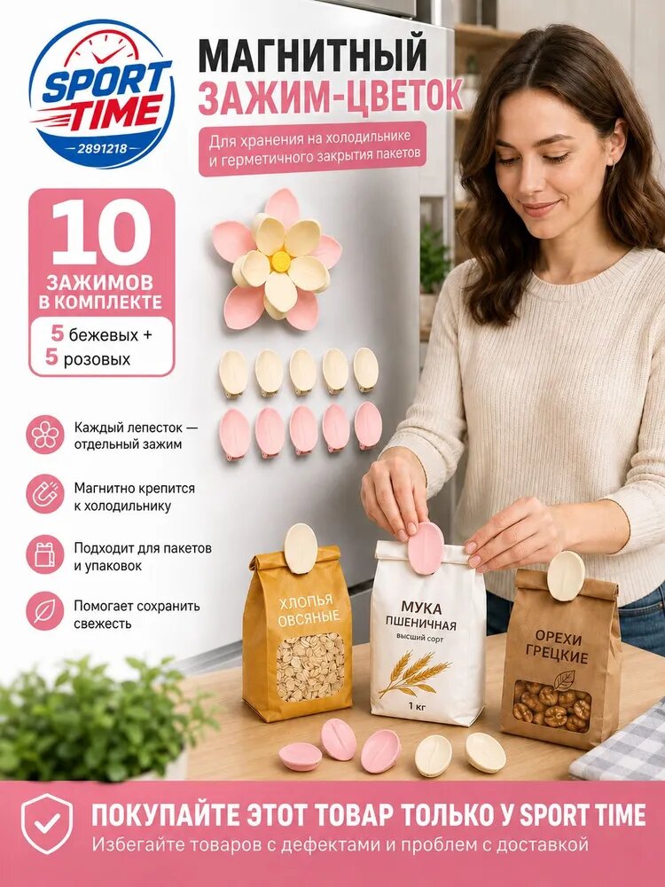 Зажим кухонный, 1 шт
