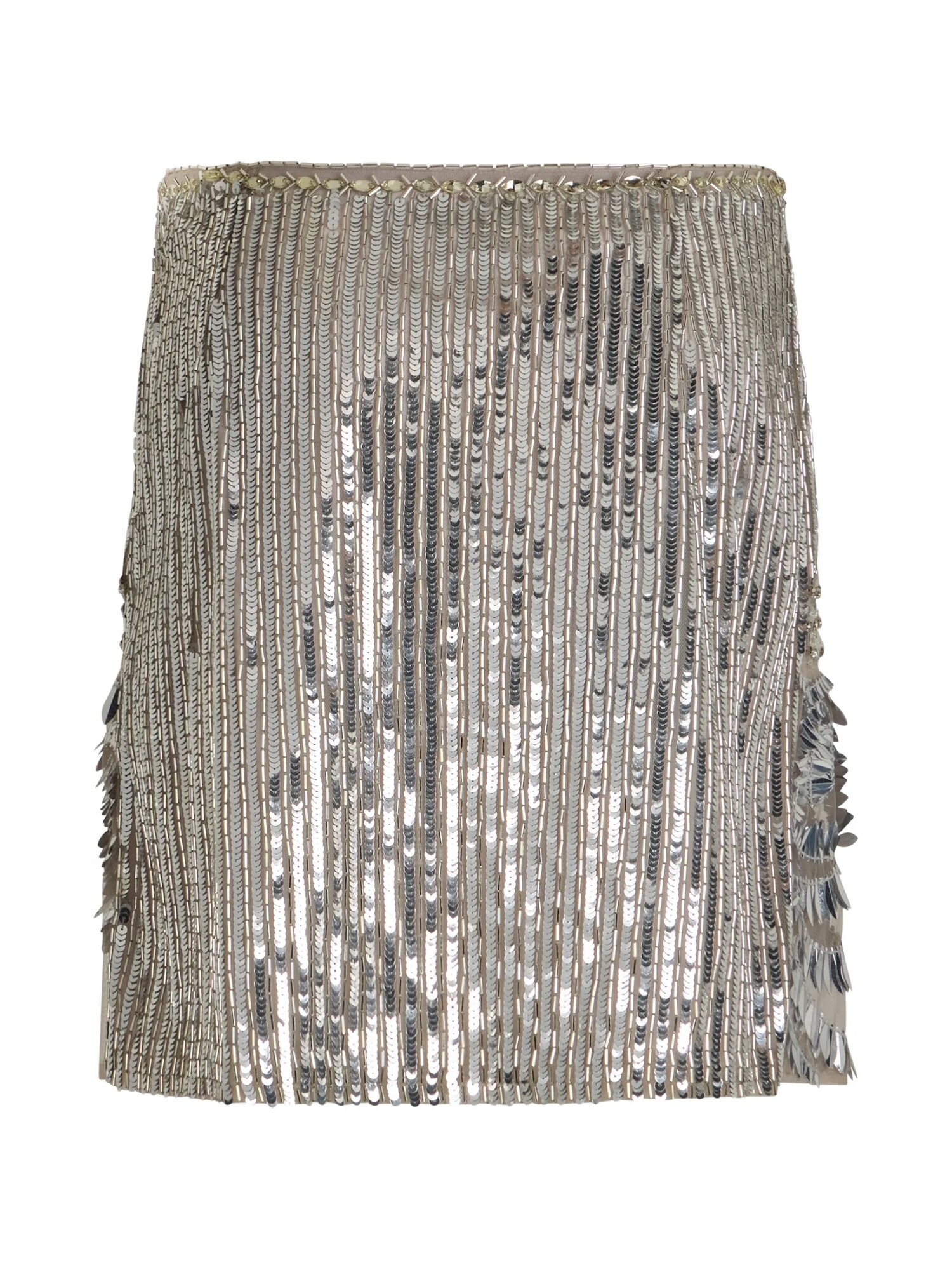 Юбка Alberta Ferretti, размер 40, Silver — фото 1