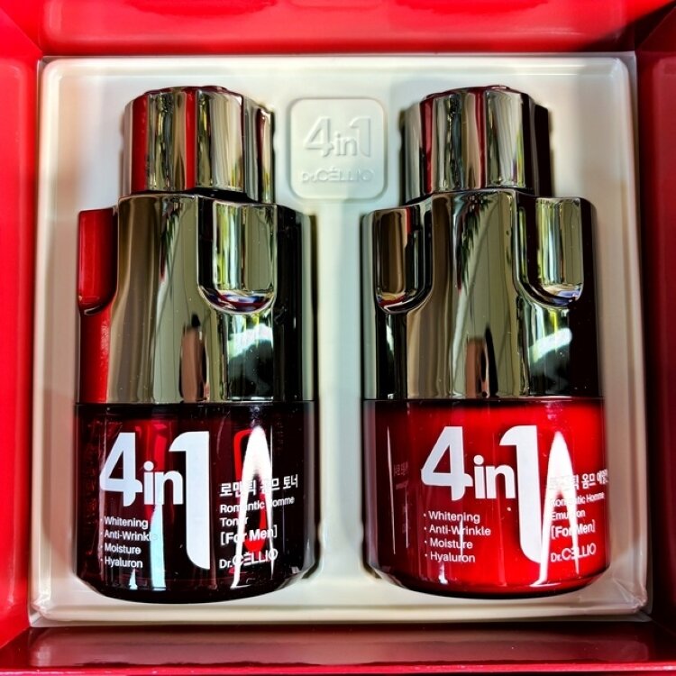 Dr.Cellio 4 In 1 Romantic Homme Skin Care 2 Set Набор уходовый для мужской кожи лица - 150 мл*2