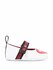 Балетки MOSCHINO Heart-patch logo-strap ballet flats, размер 16, , бежевый/белый