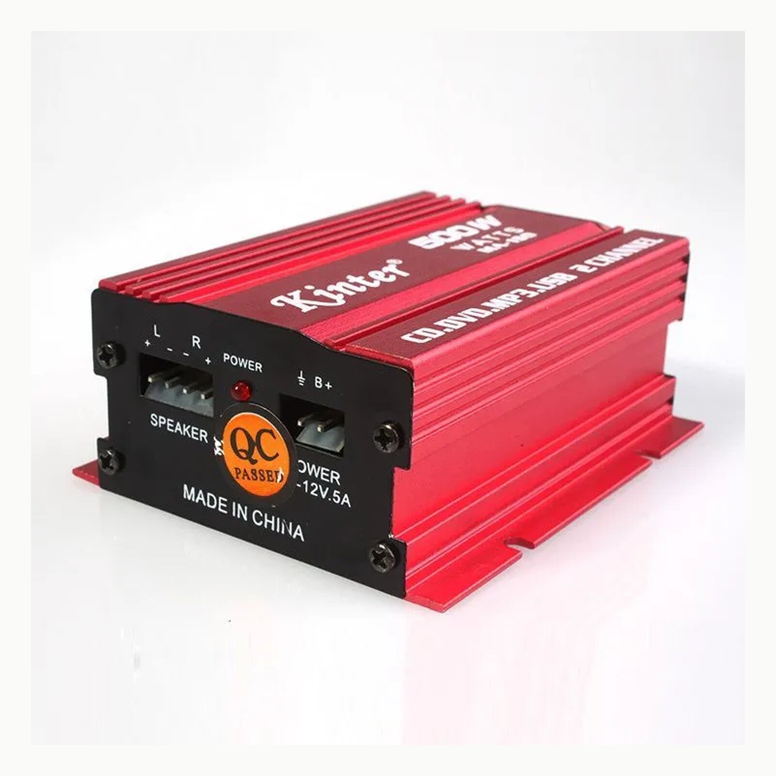 Kinter MA-150 Моноблок Для Сабвуфера 500W USB 2 CHANNEL Красный — фото 1