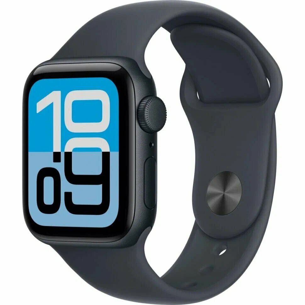 Часы Apple Watch Series SE 3 2025 40mm Midnight Aluminium Case, Midnight Sport Band M/L