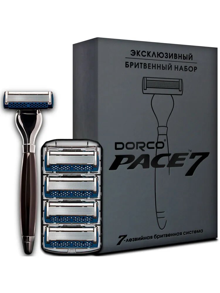 Dorco Pace7 Эксклюзив Подарочный бритвенный набор (1 станок, 5 сменных кассет)