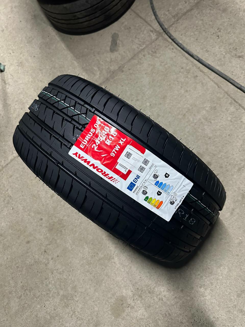 Шина летняя 225/40R18 92 W XL FRONWAY EURUS 08 Автомобильная резина