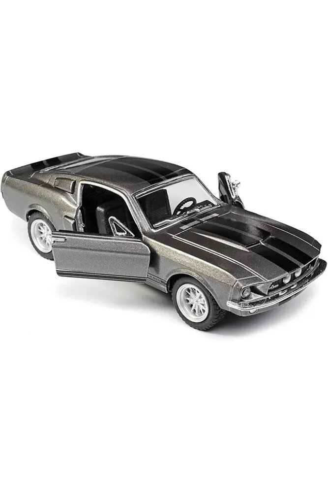 Коллекционная модель автомобиля Kinsmart 1967 Shelby GT500 в масштабе 1/38, выполненная из высококачественного литого металла, с реалистичными деталями и открывающимися элементами, идеально