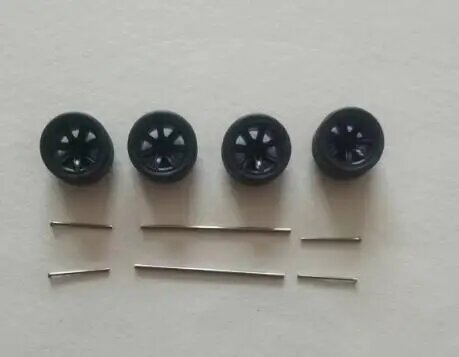 Колеса для моделей автомобилей Kotavega 1/64 Черный, 7 spoke black