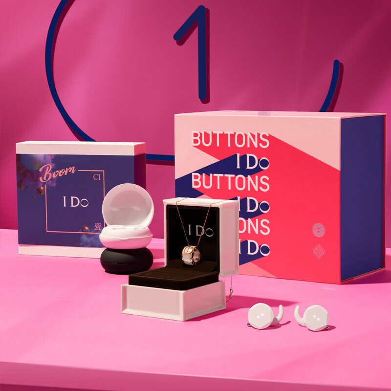 Наушники BUTTONS Air I Do Collaboration Edition с шумоподавлением беспроводные Bluetooth наушники для спорта черный
