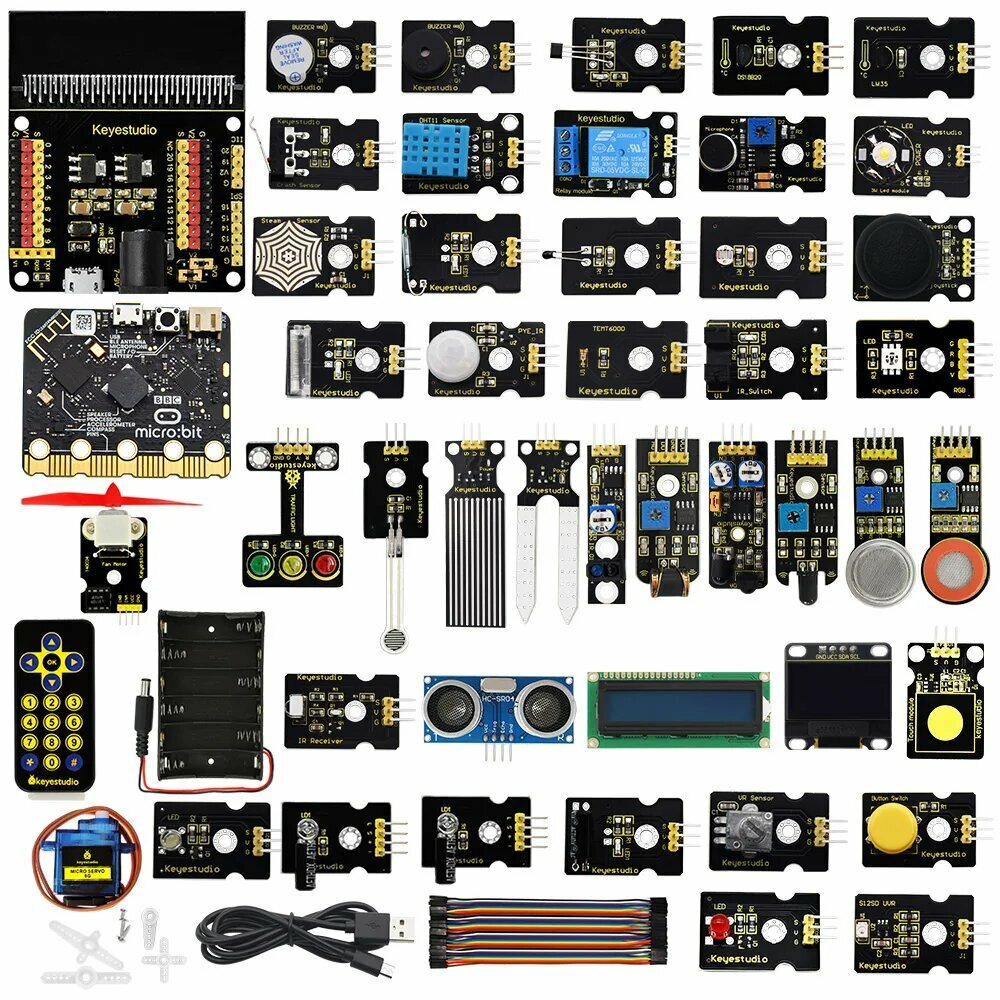 Keyestudio 45 in 1 Sensor Starter Kit для BBC Micro: Bit