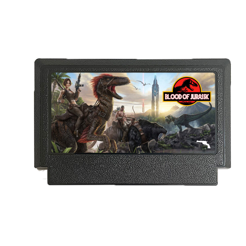 Blood of Jurassic - Игра 8-битный картридж Famicom - игровой картридж NES (8 bit, Английская версия) 8 бит для NES