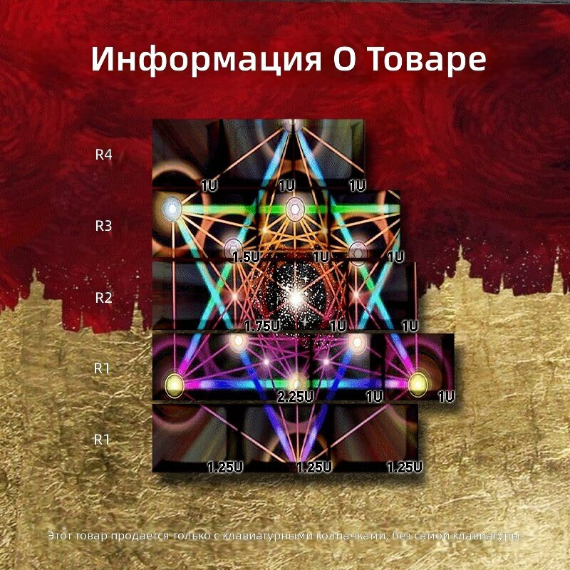 Набор механических клавиш-колпачков для клавиатуры 2D, 15 клавиш, пятигранный PBT с сублимационной печатью, оригинальная высота (только колпачки, клавиатура не входит)