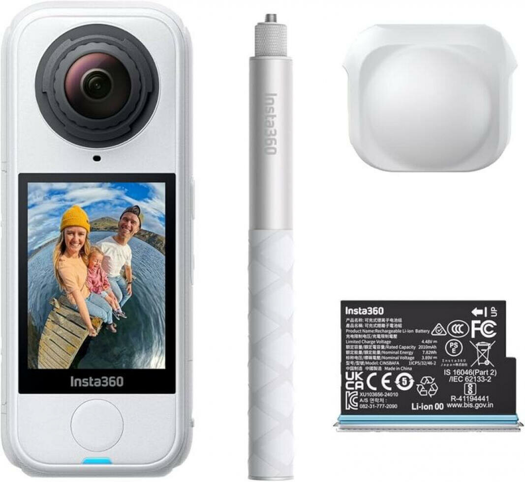 Экшн-камера Insta360 X4 Air 8K, Starter Bundle, Arctic White (Белый)