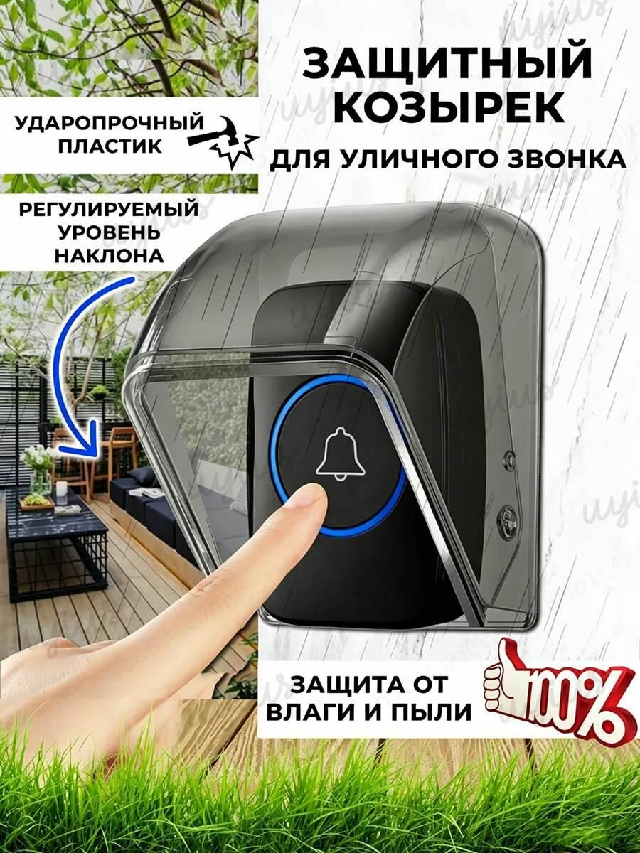 Уличный защитный козырек для кнопки звонка, домофона уличная кнопка уличный домофон