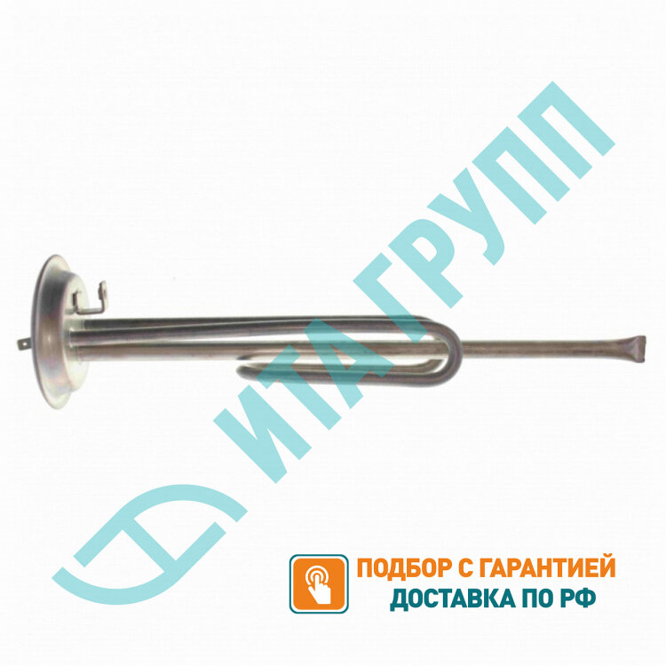ТЭН 2кВт (2000Вт) RF для водонагревателя Electrolux, Thermex, Garanterm, под анод М6, фланец 92мм, нерж, PREMIUM, 50941