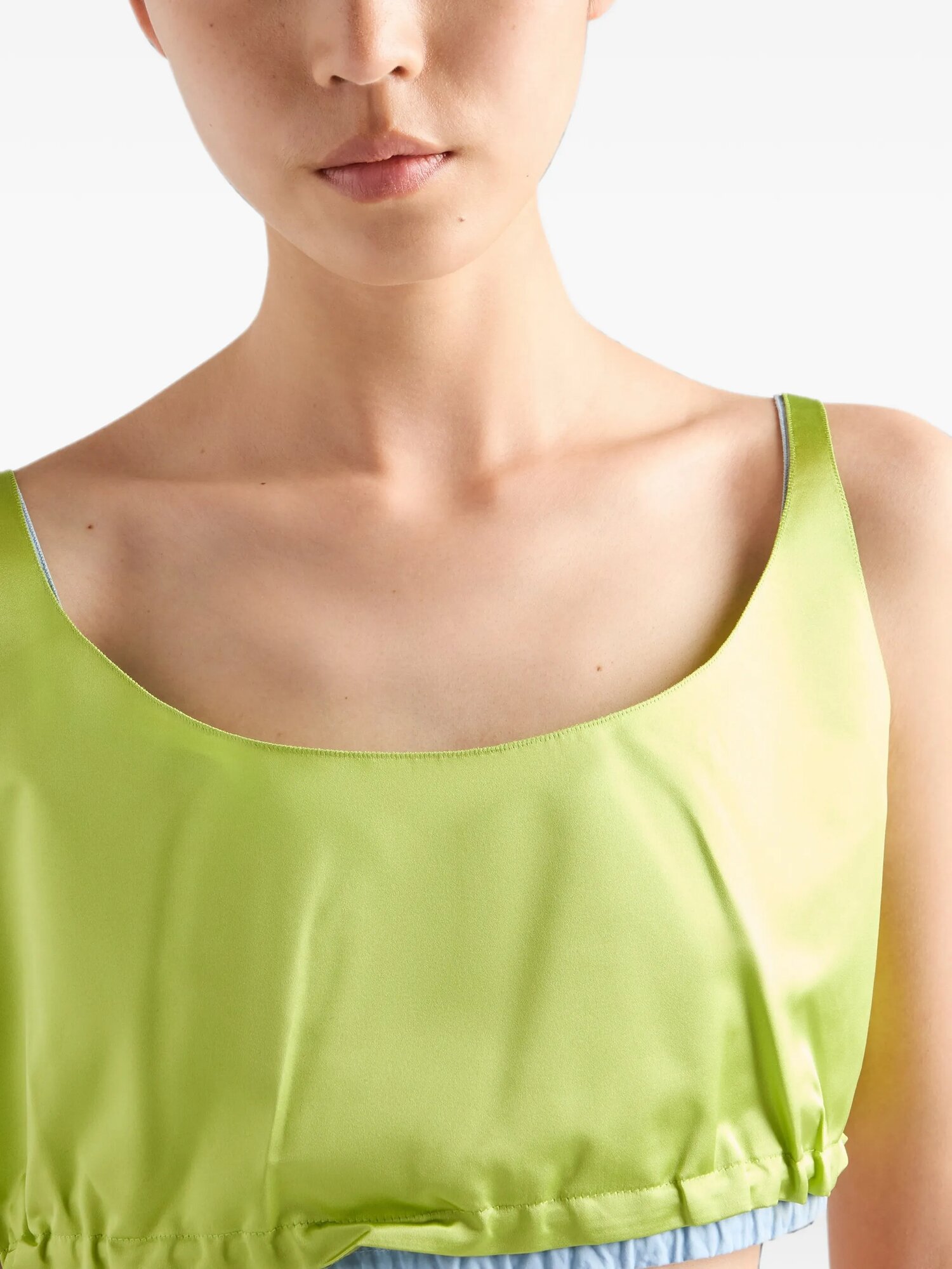 Топ Prada Duchesse crop top, размер 36 — фото 1