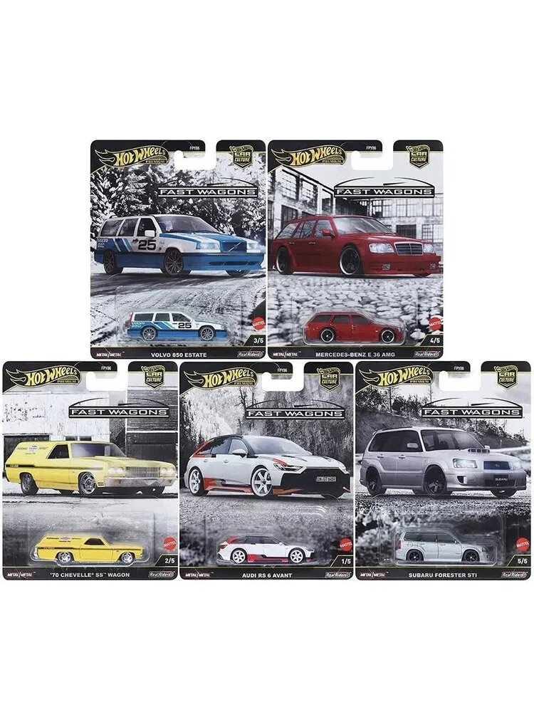 Машинка коллекционная Premium Car Culture FPY86 Fast Wagons,5 шт. в комплекте