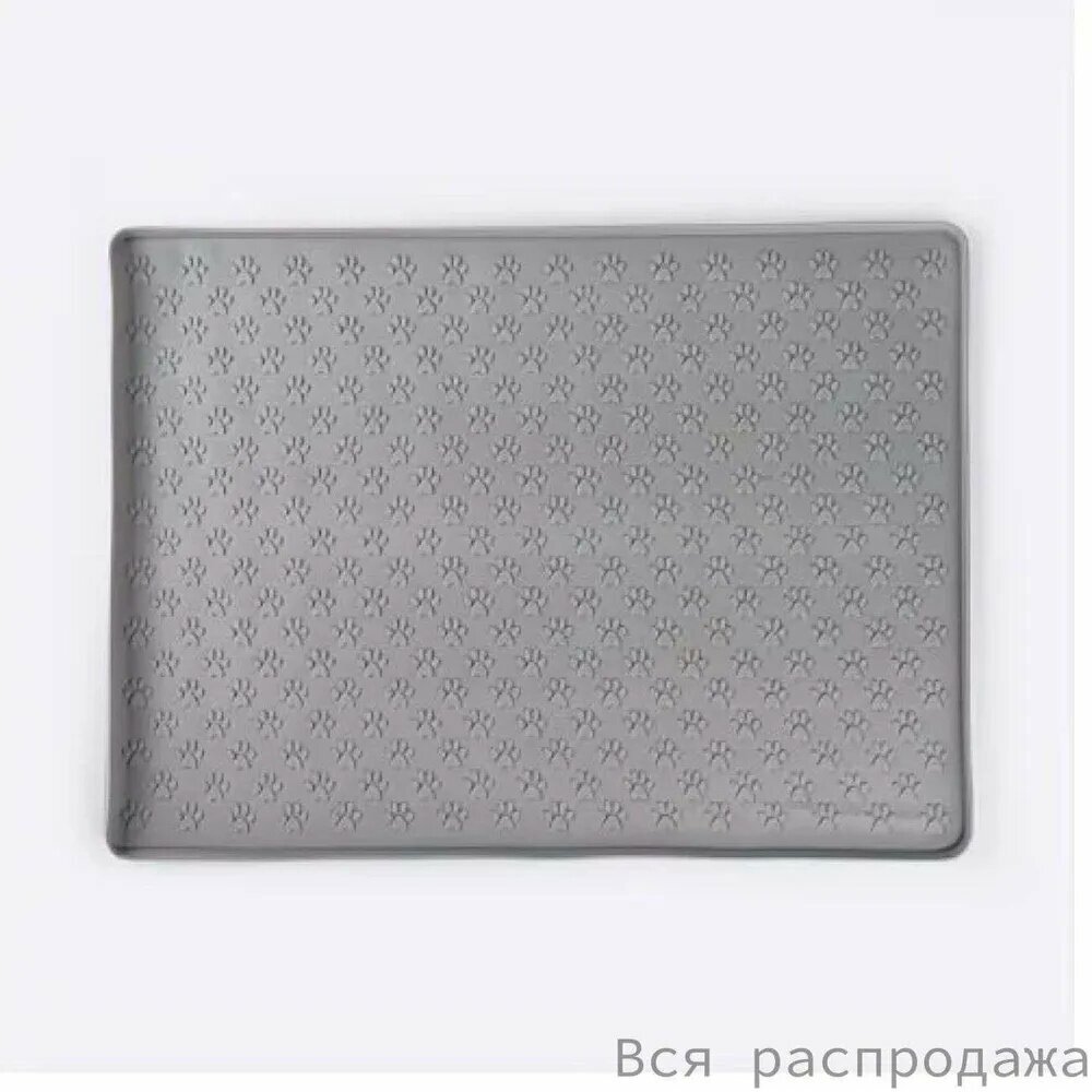 30x48 см Квадратная силиконовая коврик для кормления питомцев, легкий в уходе, защитный коврик от загрязнений (Цвет товара: бежевый формованный 1шт красивый цвет m577; Длина: 0.48 м; Ширина: 0.3 м)