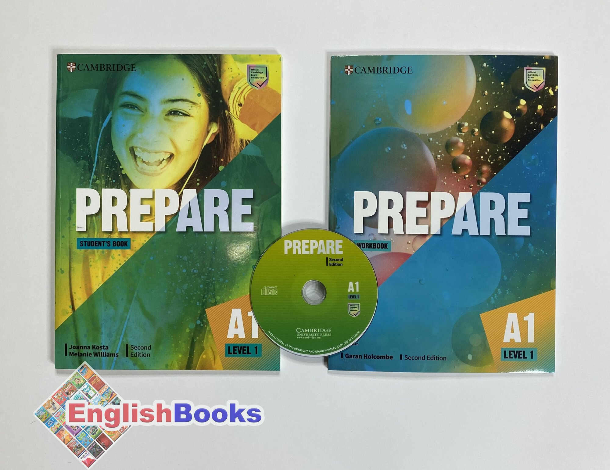 Prepare A1 level 1, Second Edition, комплект учебник(Students book), рабочая тетрадь (workbook) , CD — фото 1