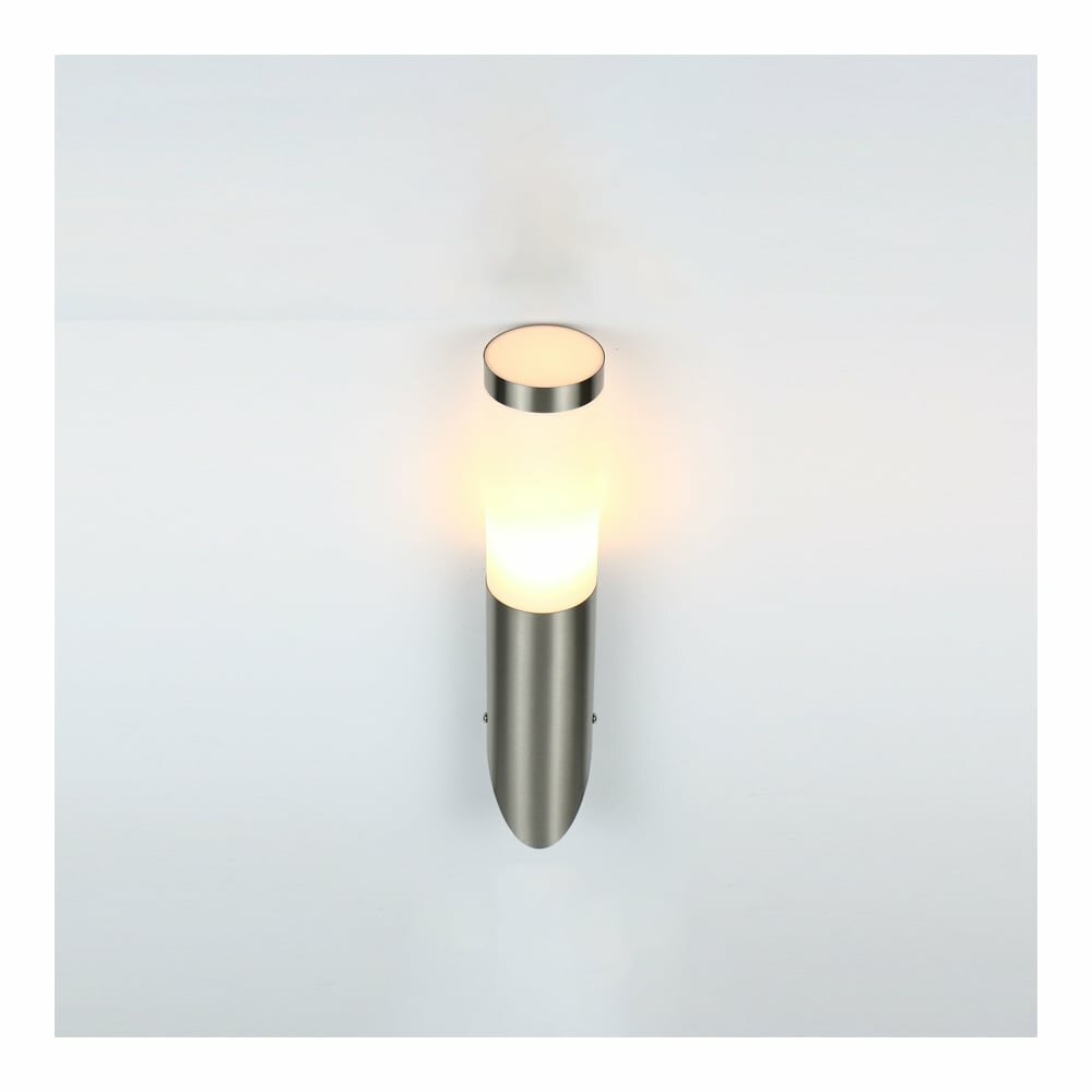 Фасадный светильник General Lighting Systems Фортис S2 GWL-Е27-M-IP65 серебристый 662532
