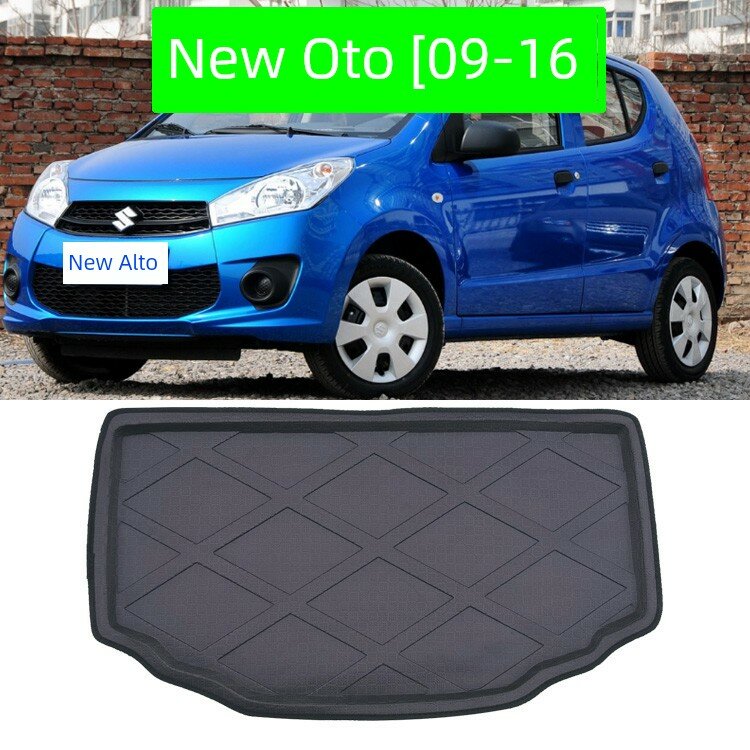 Салонный коврик для багажника Suzuki Alto 2009-2016 черный утолщенный водонепроницаемый 3D-дизайн подходит для моделей