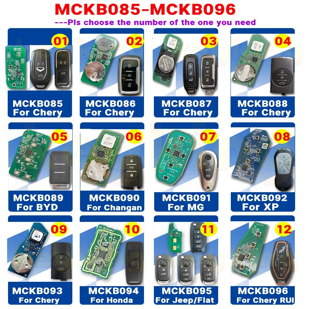 Супер-адаптер NXP Killer Tool для BMW, Mazda, Nissan, Chevrolet, Hyundai, 04, MCKB085-MCKB096