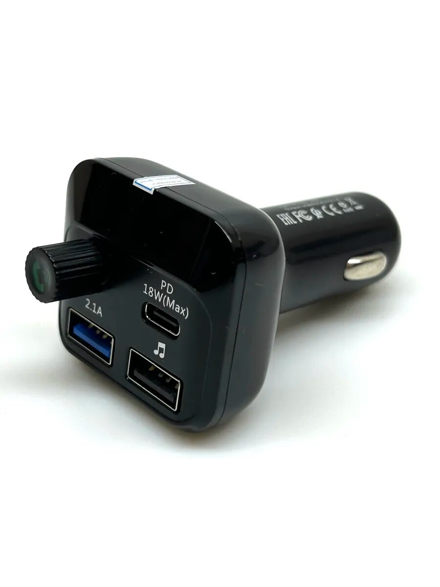 FM-модулятор BT-M24 microSD, 2*USB 1A/3.1A, FM, Bluetooth