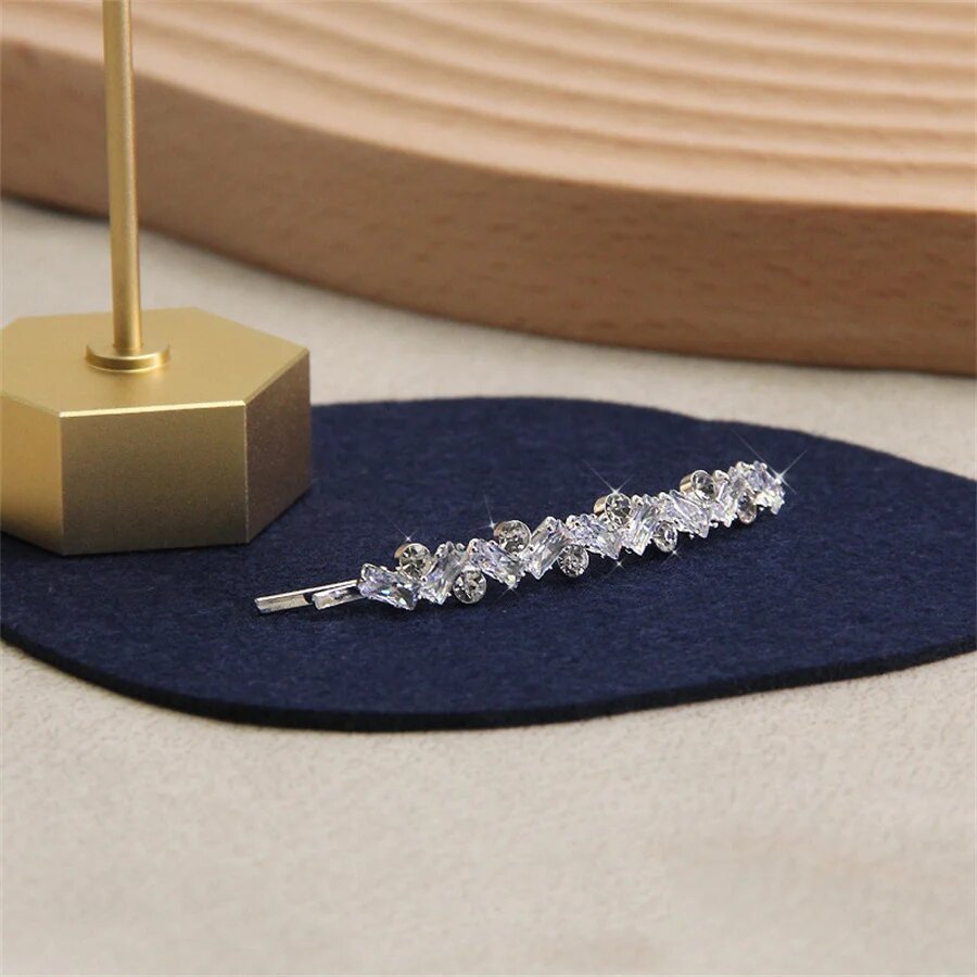 Сердечные шпильки со стразами size6.5cm D10